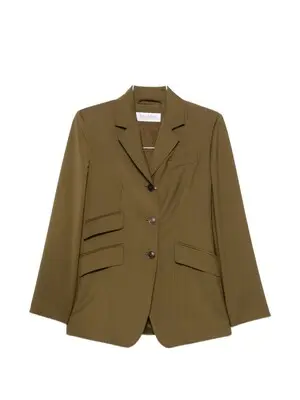 Max Mara Wool Single-breasted Jacket - Brown