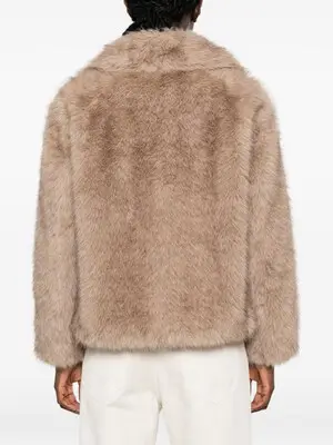 Max Mara Faux Fur Textured Jacket