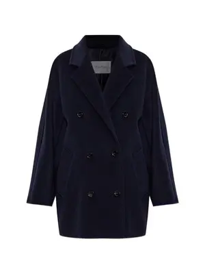Max Mara Wool And Cashmere Short Coat - Blue