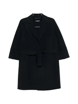 Max Mara Wool Midi Coat - Blue