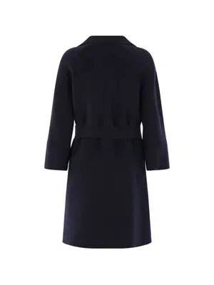 Max Mara Wool Midi Coat - Blue