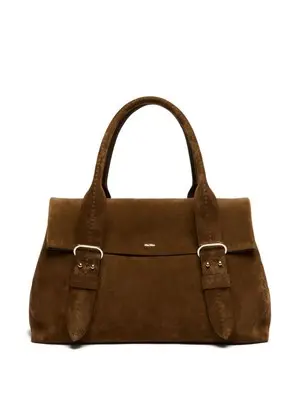 Max Mara Suede Leather Handbag - Brown