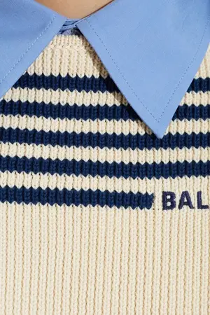 Balenciaga Cropped Sweater With Logo