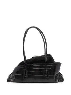 Attico La Passeggiata Small Leather Shoulder Bag - Brown