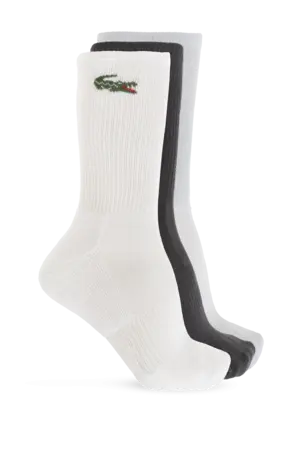 Lacoste 3-pack Of Socks With Logo