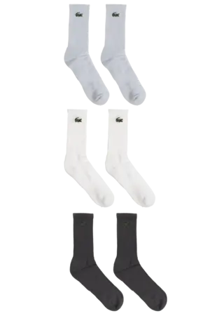 Lacoste 3-pack Of Socks With Logo