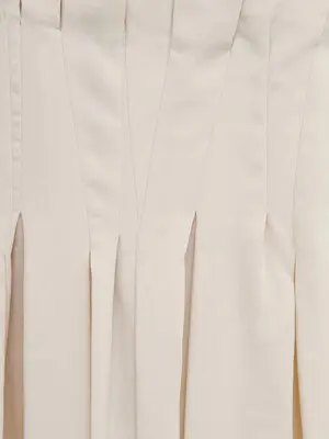 Khaite Claude Linen Blend Midi Dress
