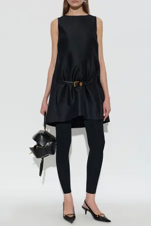 Balenciaga Wool And Silk Blend A-line Mini Dress