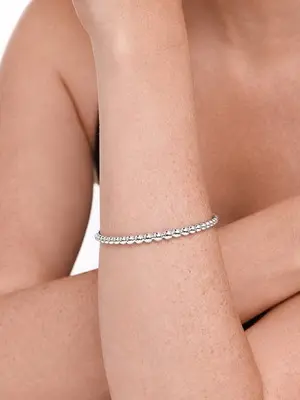 DEVATA Beaded Ball Bangle Bracelet