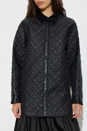 Moncler Quilted Jacket With Corduroy Collar