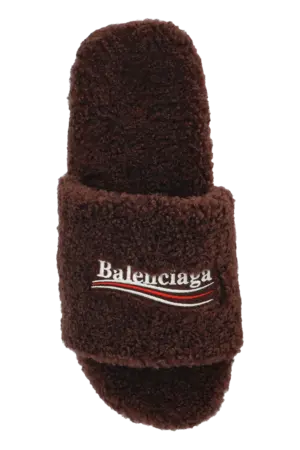 Balenciaga Futrzane Slippers
