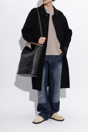 MAISON MARGIELA Suede Tabi Mules With Buckle