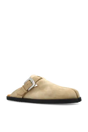MAISON MARGIELA Suede Tabi Mules With Buckle