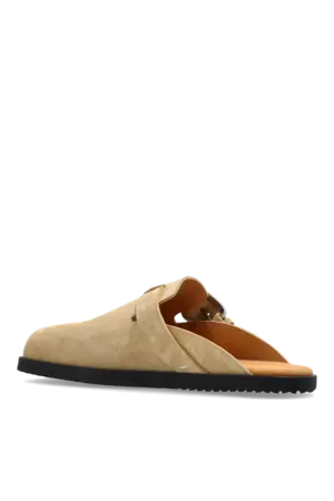 MAISON MARGIELA Suede Tabi Mules With Buckle