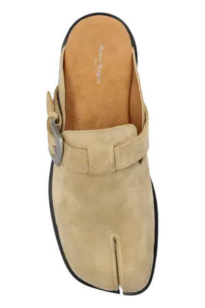 MAISON MARGIELA Suede Tabi Mules With Buckle