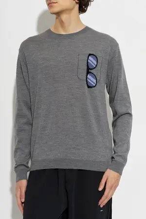 Moschino Wool Sweater With Print