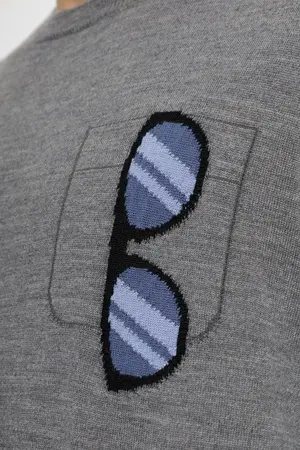 Moschino Wool Sweater With Print