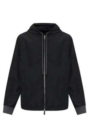 Moncler Reversible Jacket With Drawstring Hood - Black