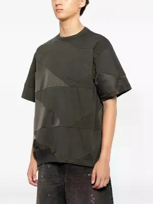 Sacai Cotton Patchwork T-shirt - Green