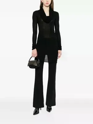 Rick Owens Long Sleeve Hooded T-shirt