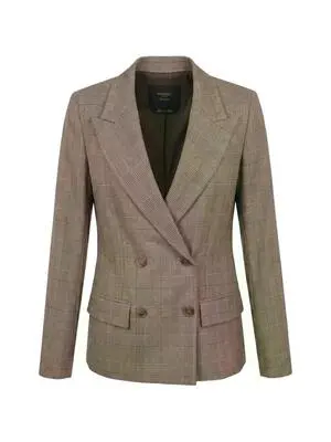 TWINSET Double-breasted Checked Blazer - Neutrals