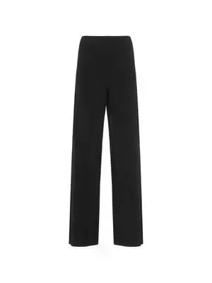 Norma Kamali Straight-leg Trousers - Black
