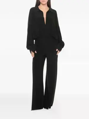 Norma Kamali Wide-leg High-waisted Trousers
