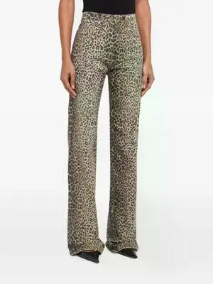 R13 Leopard-print Jane Jeans