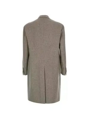 Tagliatore Herringbone-pattern Double-breasted Coat