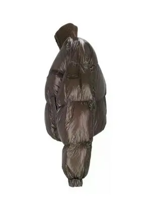 DIESEL® Quilted Jacket With Ribbed Funnel Neck