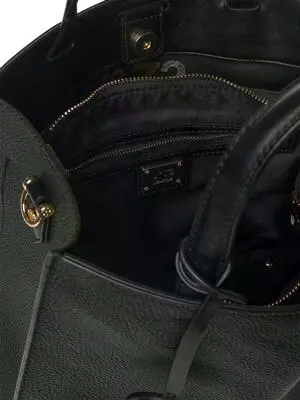 V°73 Logo-plaque Pebbled Shoulder Bag