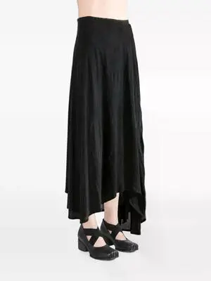 MARC LE BIHAN Crinkled Asymmetric Maxi Skirt