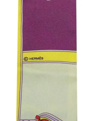 Hermès 20th Century Camails Twilly Silk Scarf Scarves