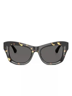Burberry Tortoiseshell Geometric Sunglasses - Brown