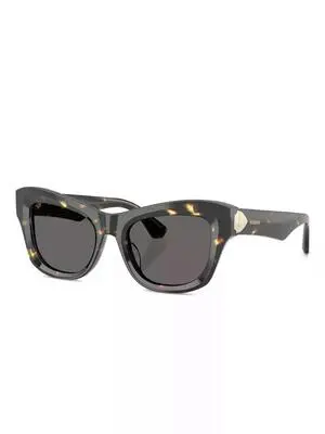 Burberry Tortoiseshell Geometric Sunglasses