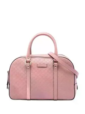 Gucci 2016-2026 Small Microguccissima Satchel - Pink