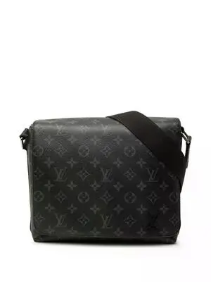 LOUIS VUITTON 2021 Monogram Eclipse District Pm Crossbody Bag - Black