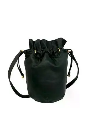 Celine 1990-2010 Leather Triomphe Bucket Bag