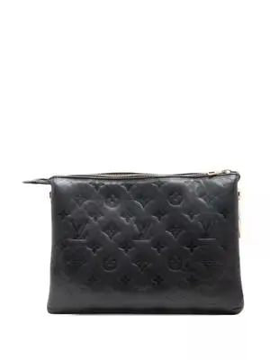 LOUIS VUITTON 2021-2026 Monogram Embossed Puffy Lambskin Coussin Pm Satchel