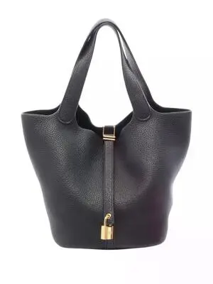 Hermès 2020 Clemence Picotin Lock 22 Handbag - Black
