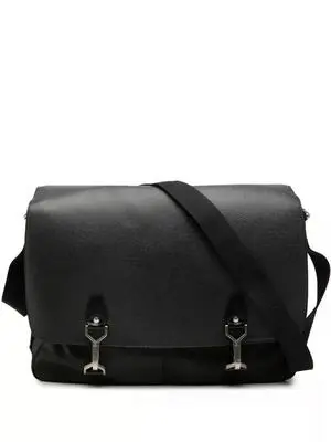 LOUIS VUITTON Taiga Leather Dersou Crossbody Bag - Black