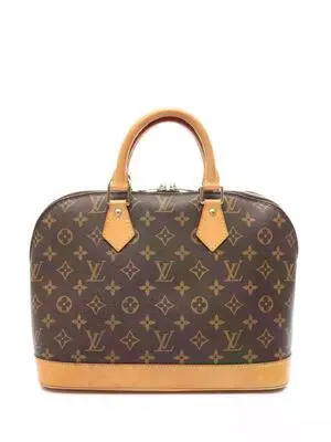 LOUIS VUITTON 2001 Monogram Alma Pm Handbag - Brown