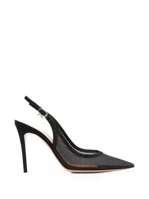 GIANVITO ROSSI Organza Mesh Slingback Pumps