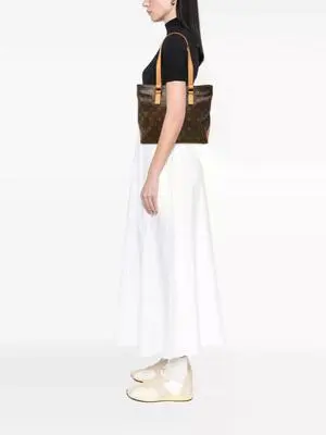 LOUIS VUITTON Monogram Canvas Cabas Piano Tote Bag - Brown
