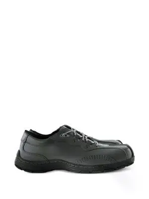 Dr. Martens Topstitched Leather Derby Shoes - Grey