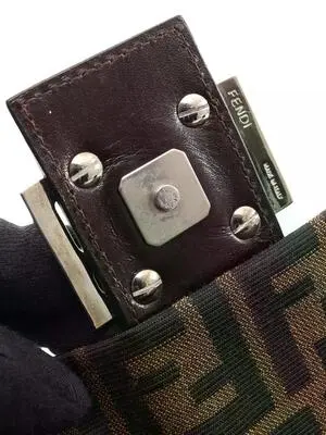 Fendi 20th Century Zucca Canvas Baguette Shoulder Bag
