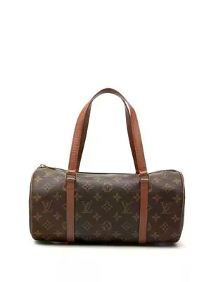 LOUIS VUITTON 1991 Monogram Papillon 30 Handbag - Brown