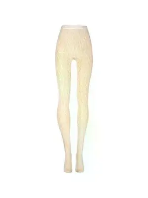 Wolford Lace-effect Tights - White