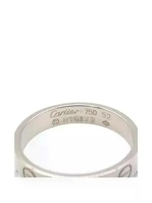 Cartier 18k White Gold Love Ring - Silver