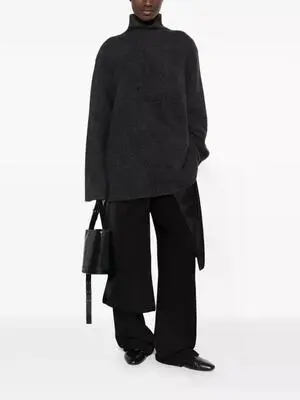 RUOHAN High-neck Textured Sweater